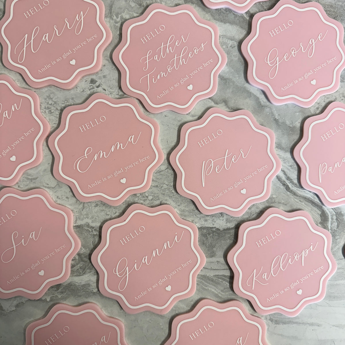 Squiggle place cards – KC Times Co